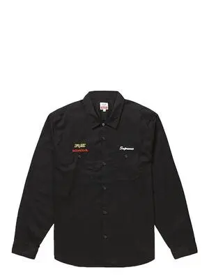 Supreme Honda Fox Racing Work Shirt - Black
