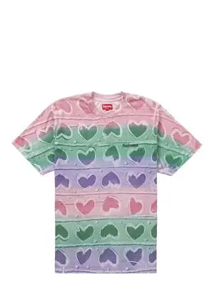 Supreme Hearts Dyed Short Sleeve Top Pink