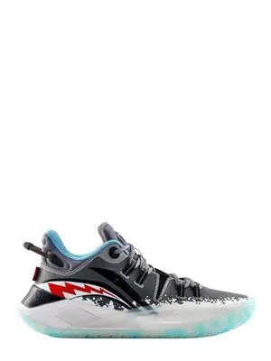 LI-NING Cj2 Great White Shark Sneakers - Shark Grey/black/blue