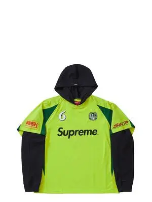 Supreme Supreme Hooded Soccer Jersey Bright Yellow