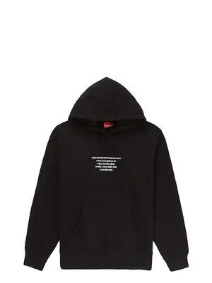 Supreme Hq Hooded Sweatshirt - Black