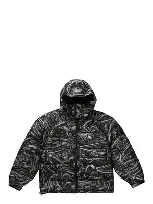 Supreme H.r. Giger Jacquard Down Puffer Jacket - Black