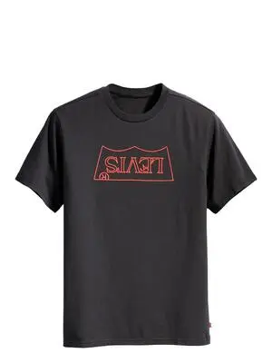 LEVI'S X Stranger Things Upside Down Logo Tee Shirt - Black
