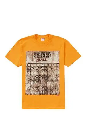 Supreme Martin Wong Iglesia Pentecostal Tee Shirt - Bright Orange