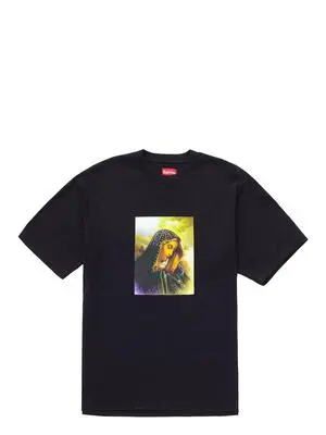 Supreme Mary Rhinestone Short Sleeve Top Black