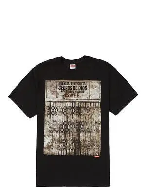 Supreme Martin Wong Iglesia Pentecostal Tee Shirt - Black