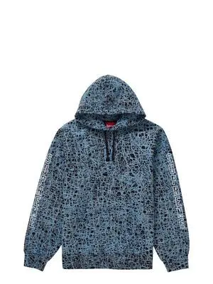 Supreme Marble Hooded Sweatshirt - Blue