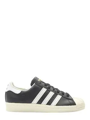 Adidas Superstar 80s Lace Up Sneakers - Black One/white/chalk Two