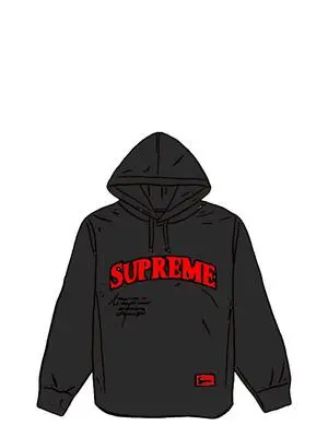 Supreme Mesh Hooded Long Sleeve Baseball Jersey - Black