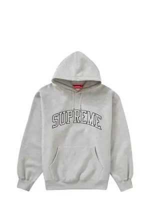 Supreme Metallic Arc Hooded Sweatshirt Heather Grey