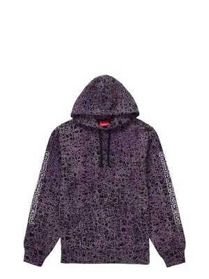 Supreme Marble Hooded Sweatshirt - Purple