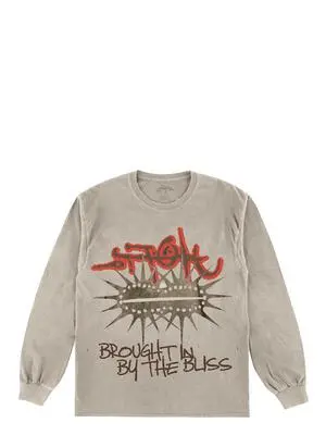 TRAVIS SCOTT Utopia Don't Blink Long Sleeve Tee Shirt - Natural