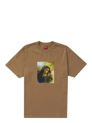 Supreme Mary Rhinestone Short Sleeve Top - Tan