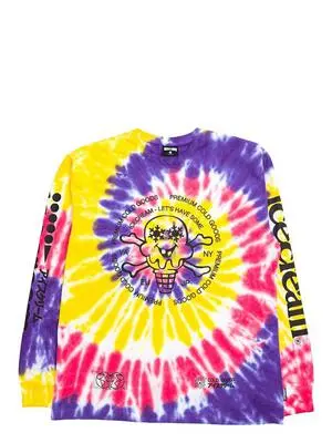 HARVEY NICHOLS Cold Goods Long Sleeve Tee Shirt - Multi/tie Dye