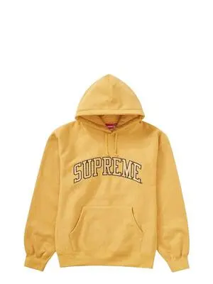 Supreme Metallic Arc Hooded Sweatshirt Gold