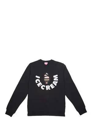 HARVEY NICHOLS Crew Neck Pullover Sweater - Black