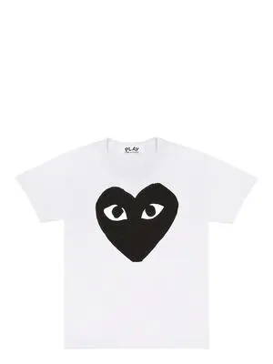 Play Comme Des Garcon Heart Logo T-shirt - White