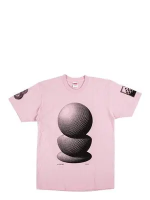 Supreme Mc Esher Three Spheres Tee Shirt Pink