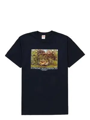 Supreme Masterpieces Tee Shirt Navy Blue