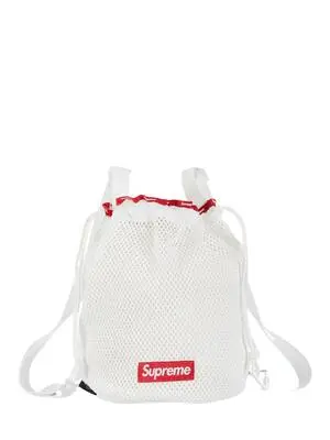 Supreme Mesh Small Backpack - White