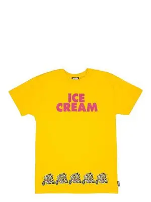 HARVEY NICHOLS Cream Tee Shirt - Yellow