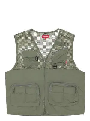 Supreme Mesh Cargo Vest - Light Olive