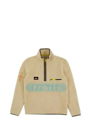 TRAVIS SCOTT Trails Half-zip Sherpa Pullover - Natural