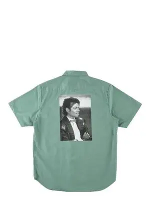 Supreme Michael Jackson Short Sleeve Work Shirt - Work Green