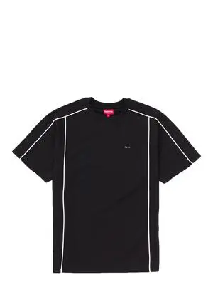 Supreme Mesh Panel Short Sleeve Top - Black