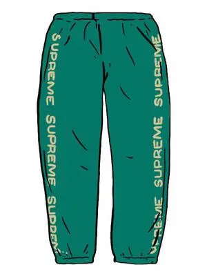 Supreme Metallic Rib Sweatpant - Light Pine