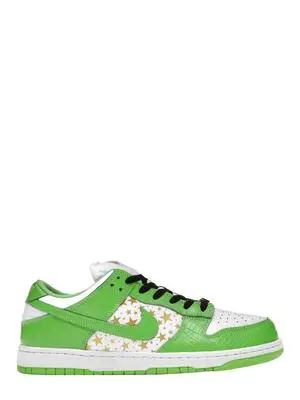 Nike Dunk Low Supreme Stars - Mean Green/metallic Gold/white