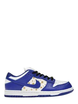 Nike Dunk Low Supreme Stars - Hyper Royal/metallic Gold/white