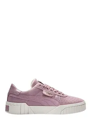 PUMA Cali Nubuck Sneakers - Purple/white