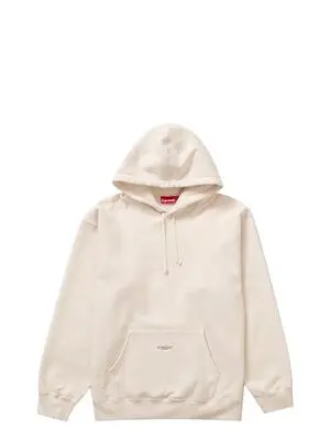 Supreme Micro Logo Hooded Sweatshirt - Natural