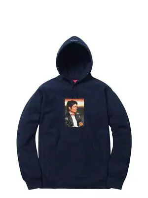 Supreme Michael Jackson Hooded Sweatshirt - Navy Blue