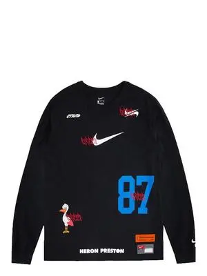 Nike X Heron Preston Long Sleeve Tee Shirt - Black