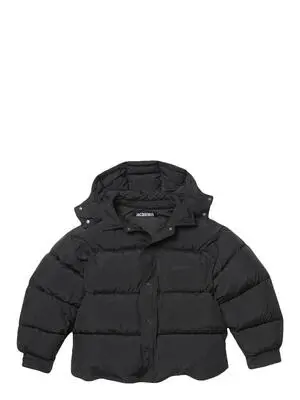 Jacquemus La Doudoune Chemise Puffed Parka Jacket - Black