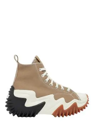 CONVERSE Run Star Motion Platform High Top Sneakers - Sand Dune/black/egret