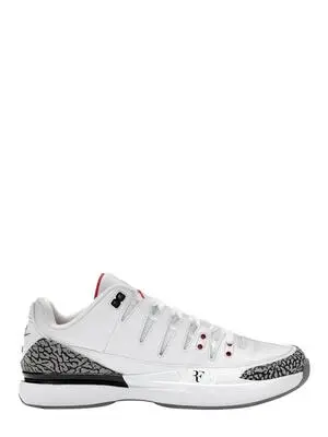 Nike Zoom Vapor Aj3 Sneakers - White/fire Red/cement Grey
