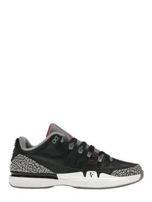 Nike Zoom Vapor Aj3 Cement Sneakers - Black/cement Grey/white