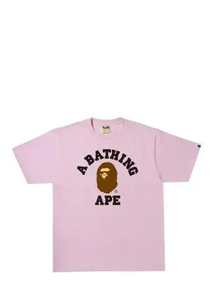 A BATHING APE College Tee Shirt - Pink