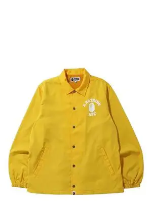 A BATHING APE College Coach Jacket - Yellow