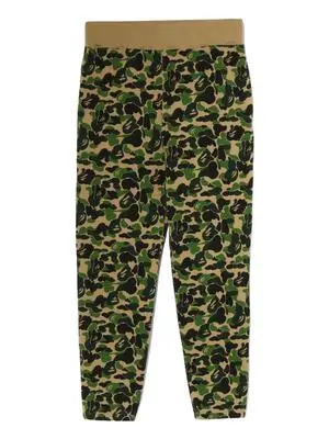 A BATHING APE Abc Camo Sweatpants - Green