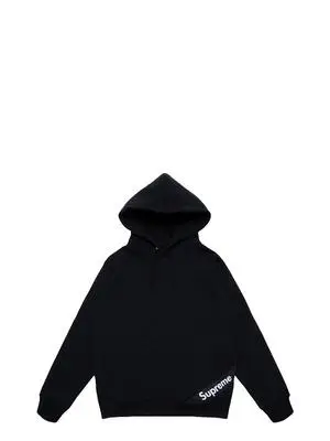 Supreme Corner Label Hooded Sweatshirt - Black