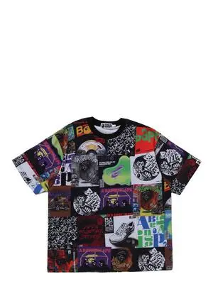 A BATHING APE Album Monogram Tee Shirt - Multicolor