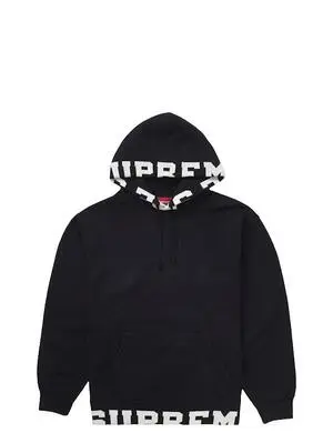 Supreme Logos Hooded Sweatshirt - Black