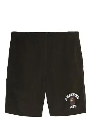 A BATHING APE College Beach Online Exclusive Shorts - Olive Drab