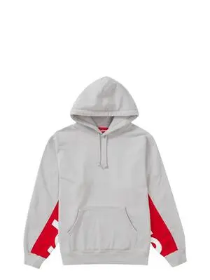 Supreme Cropped Panels Hooded Sweatshirt Grey