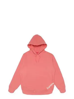 Supreme Corner Label Hooded Sweatshirt - Coral