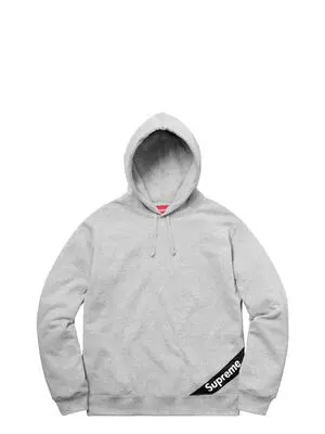 Supreme Corner Label Hooded Sweatshirt - Heather Grey